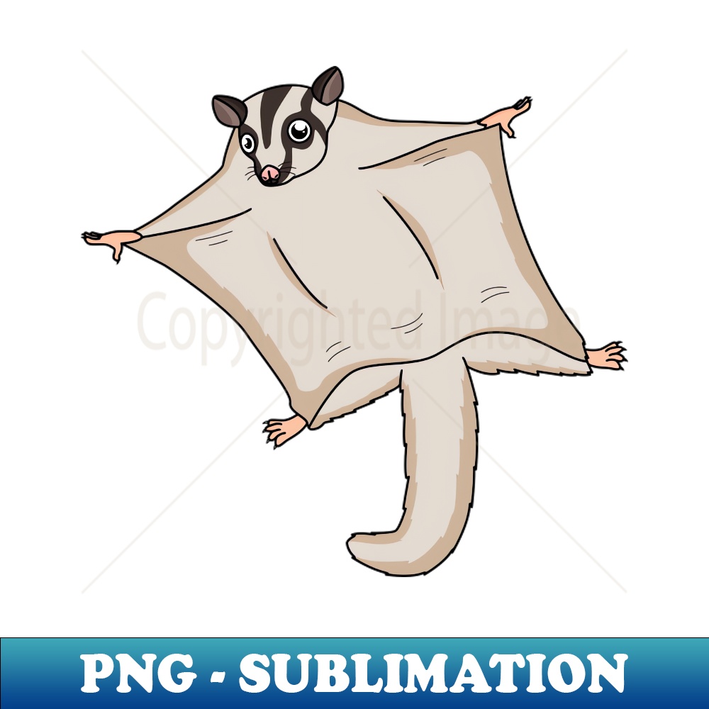 Cute flying sugar glider cartoon illustration - High-Quality | Inspire ...