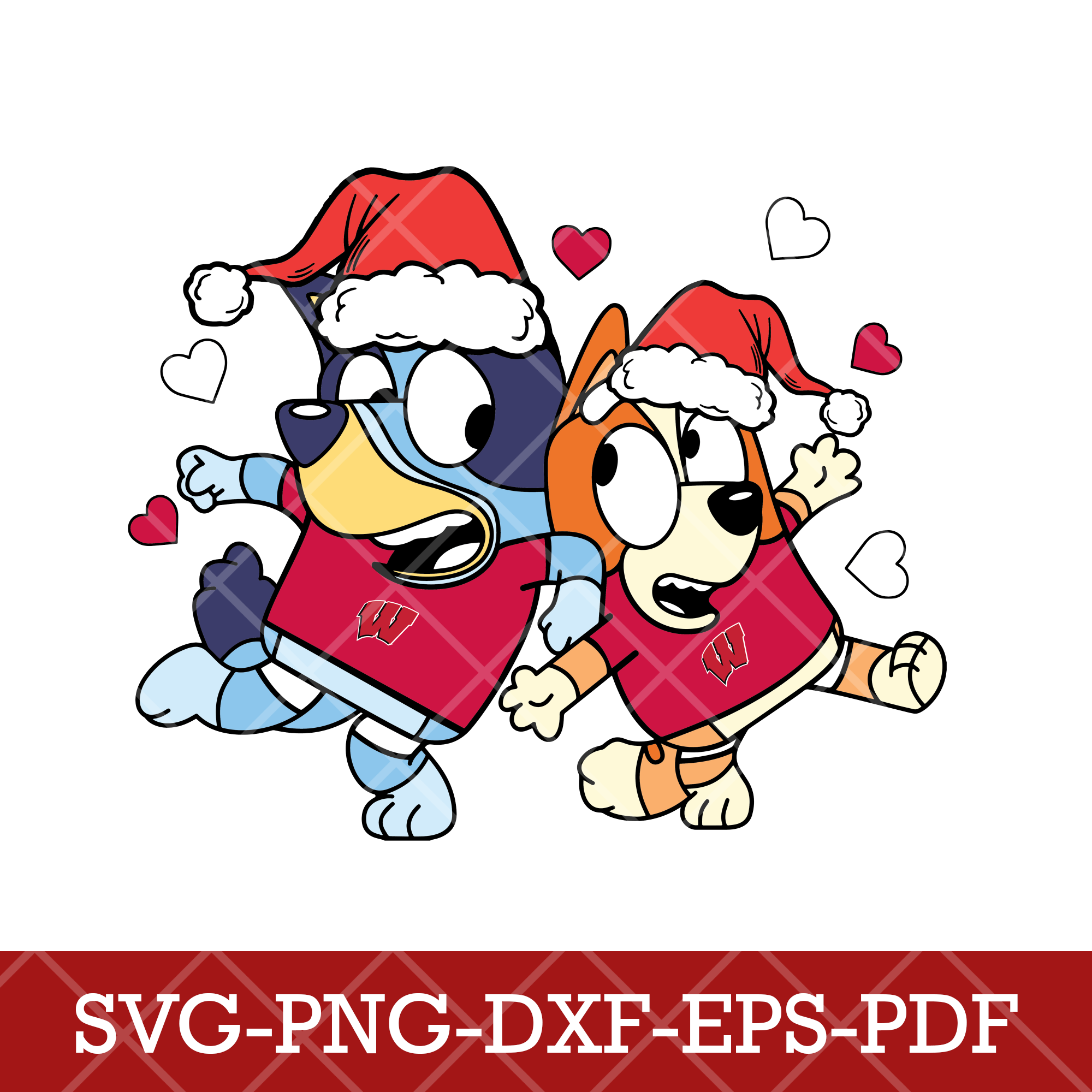 Wisconsin Badgers_NCAA Bluey 1,SVG,DXF,EPS,PNG,digital downl | Inspire ...