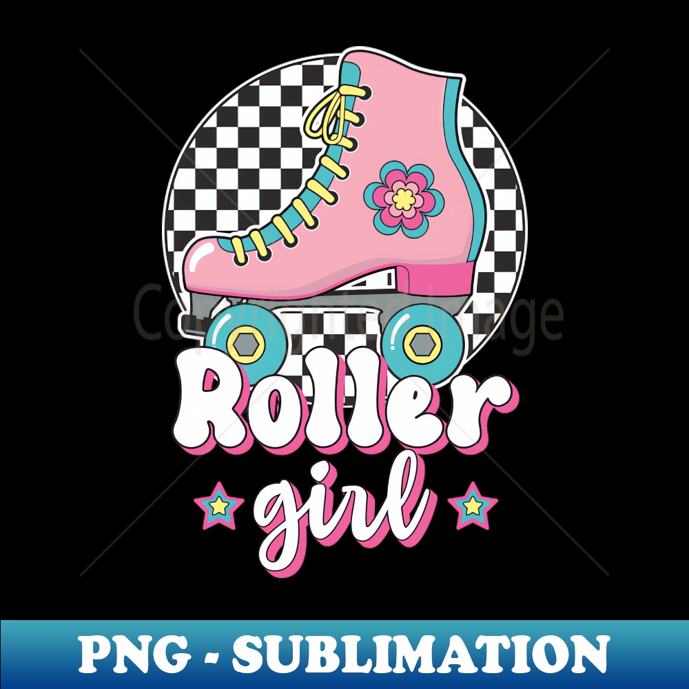 Roller girl roller skate roller skater - Instant Sublimation - Inspire ...