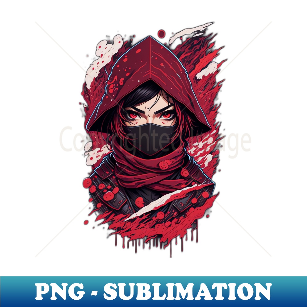 evil ninja girl face - Elegant Sublimation PNG Download - Ca | Inspire ...