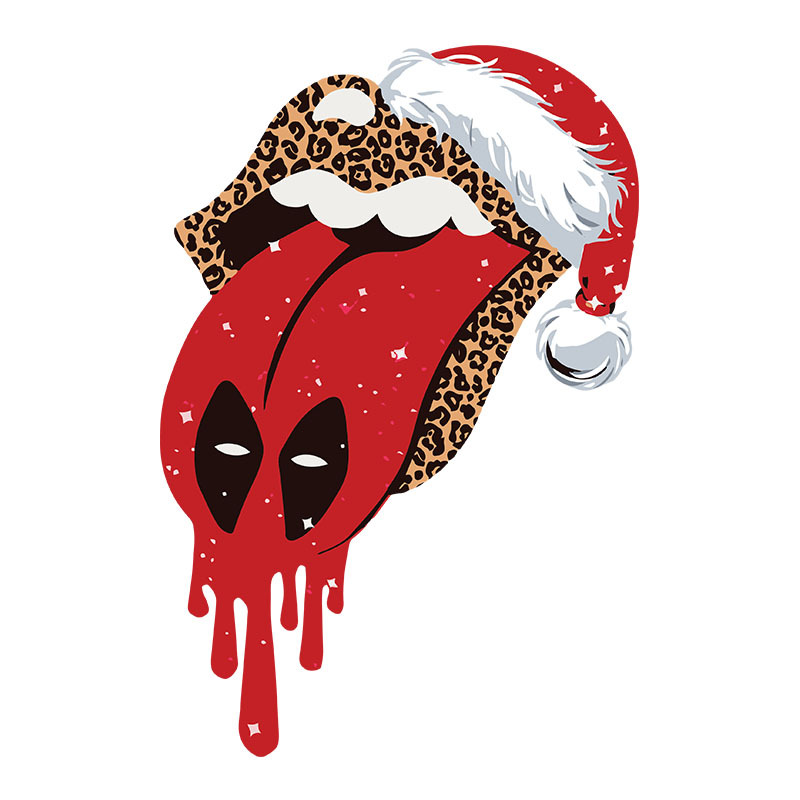 DeadPool Tongue Out Svg, Super Hero Ceramic Svg, Leopard lip | Inspire ...