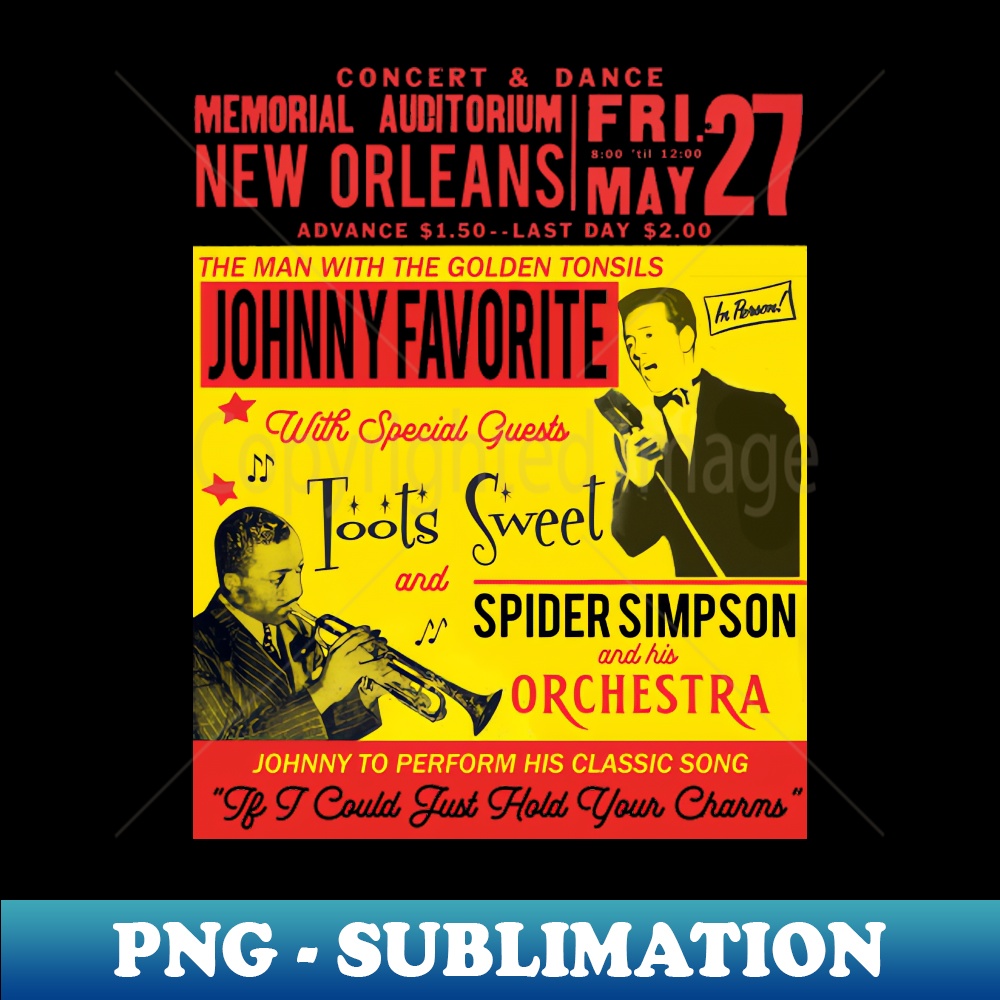 Johnny Favorite Concert Poster from Angel Heart - Decorative | Inspire ...