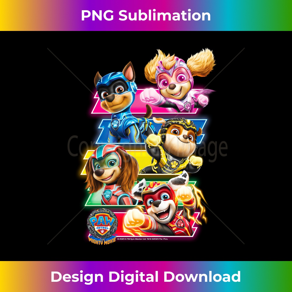 PAW Patrol The Mighty Movie Comic Strip Group Long Sleeve - - Inspire ...