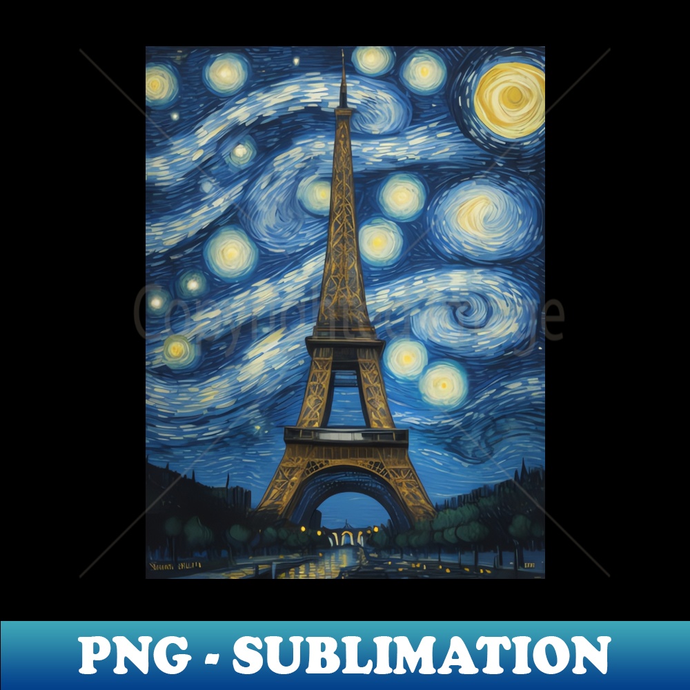 Starry Night in Paris Post Impressionism Van gogh Inspired A - Inspire ...