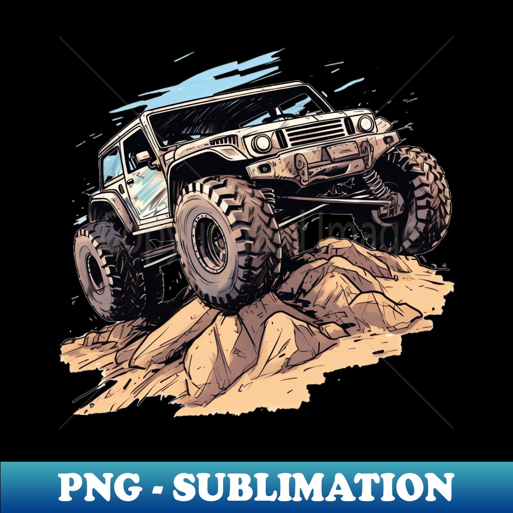 offroad car extreme monster truck drawing - High-Quality PN | Inspire ...