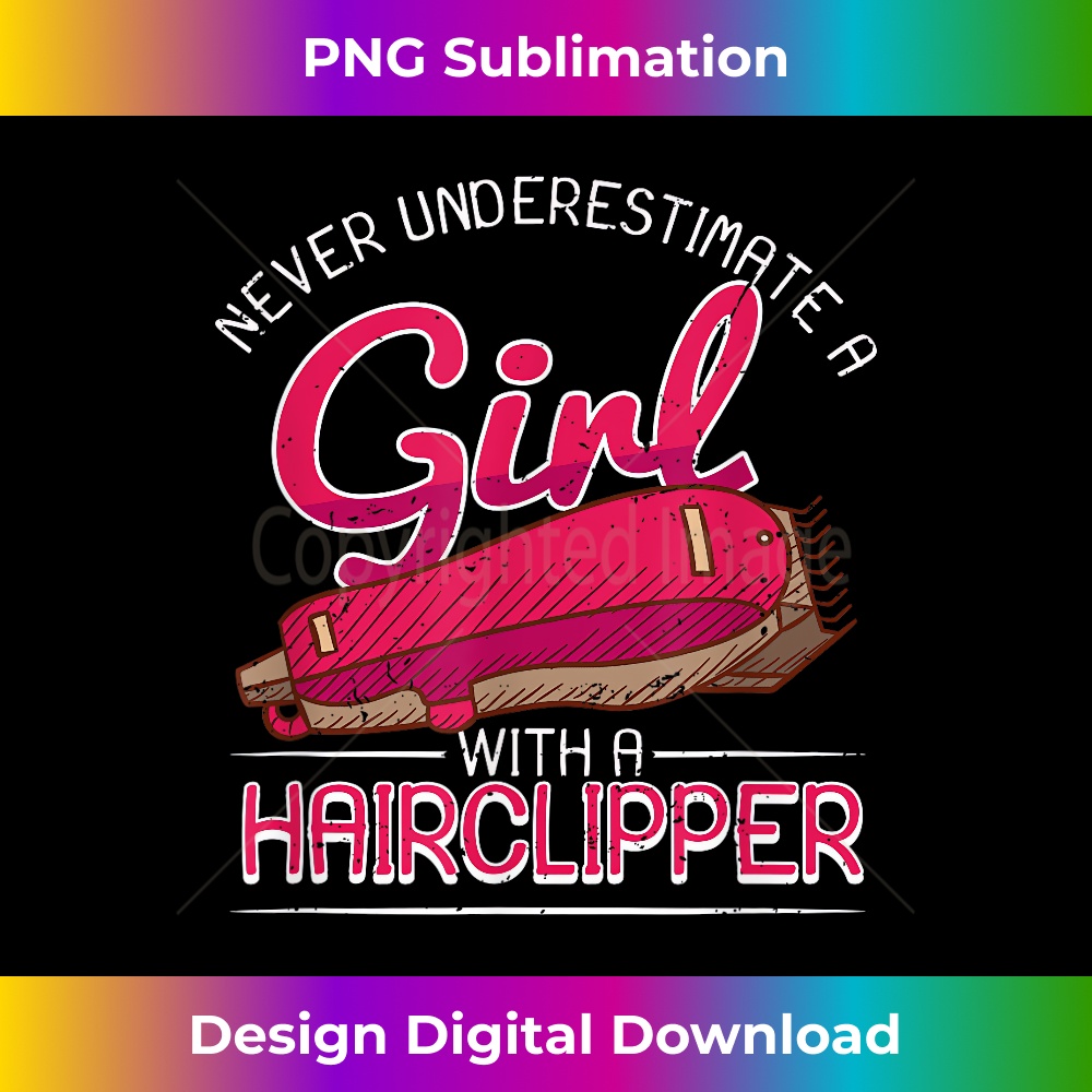 Female Barber Gift Girl With Hair Clipper Hairstylist Barber - Inspire ...