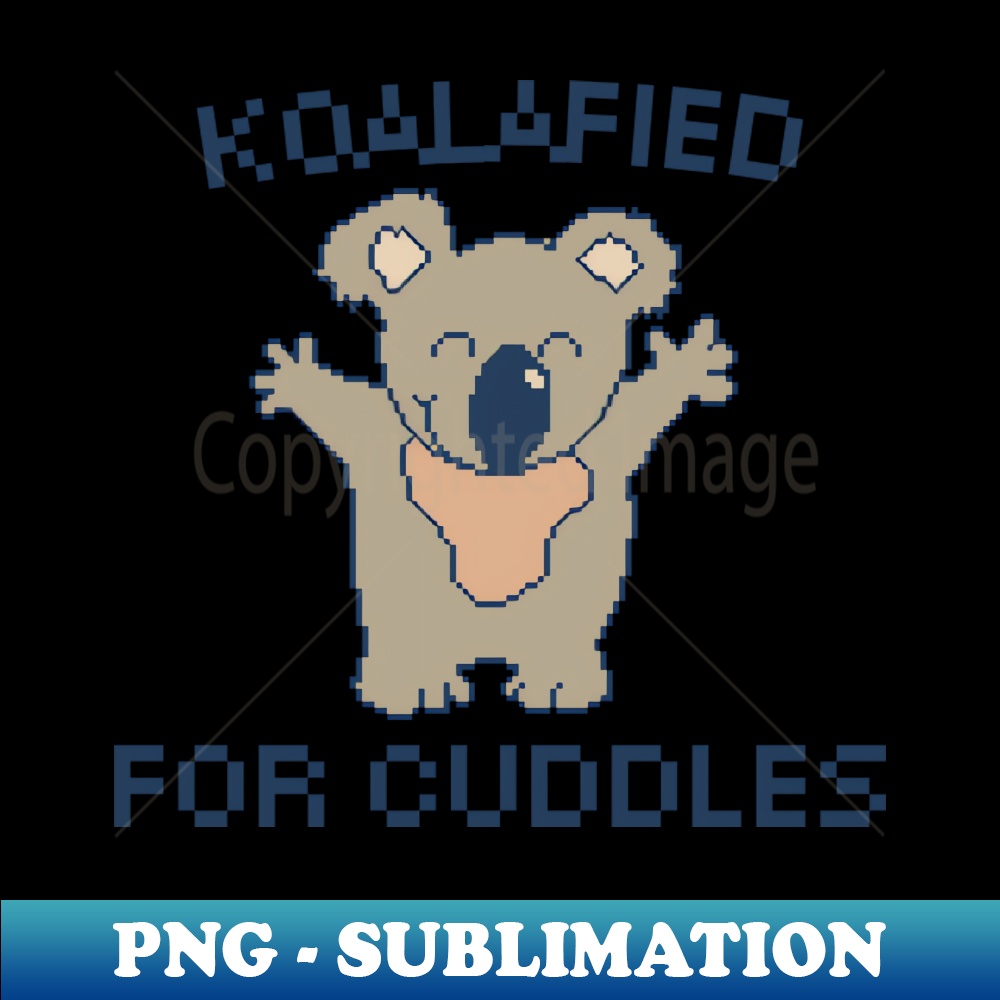 Koalafied for Cuddles 8-Bit Pixel Art Koala - PNG Transparen | Inspire ...