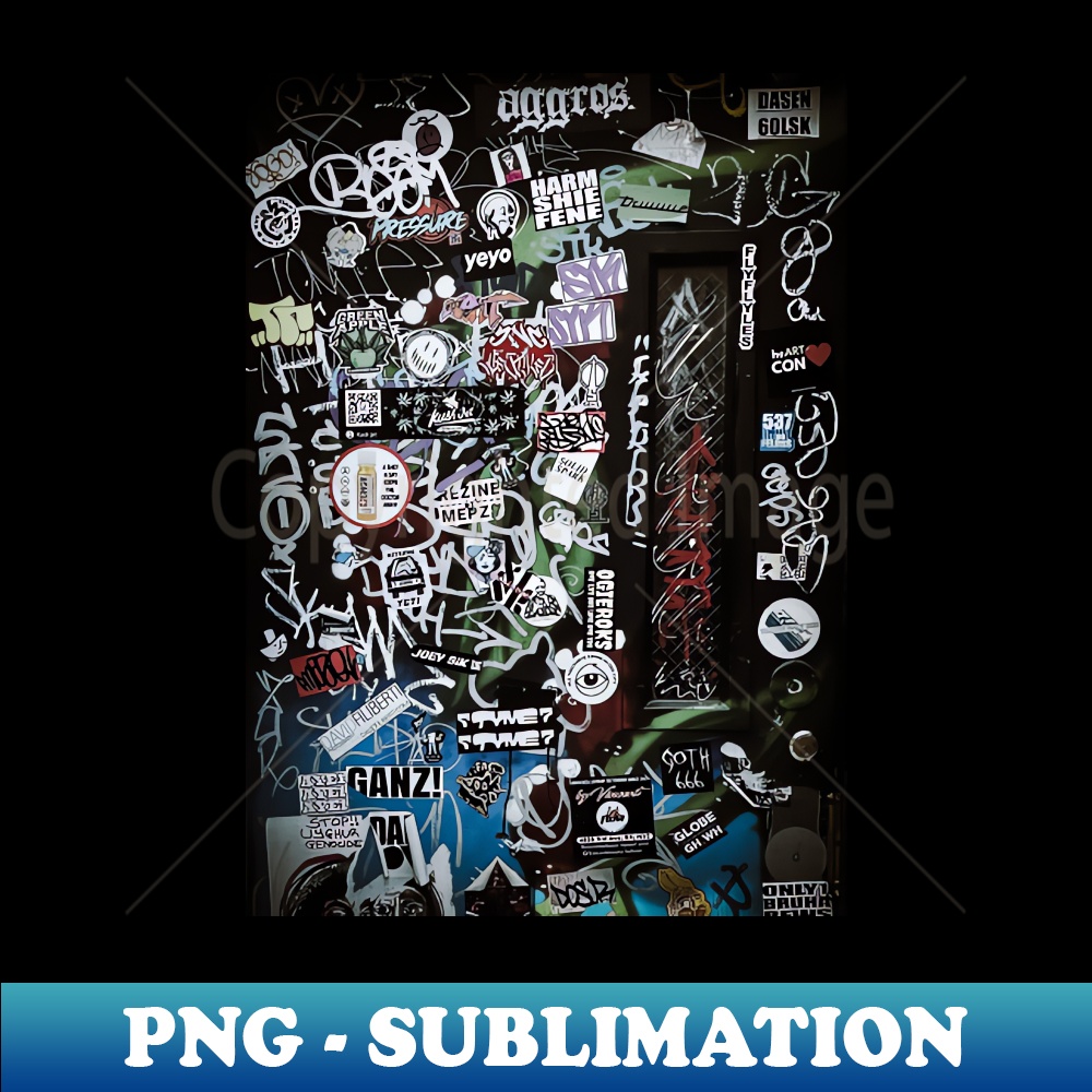 Street Art Graffiti NYC Stickers - Modern Sublimation PNG Fi | Inspire ...