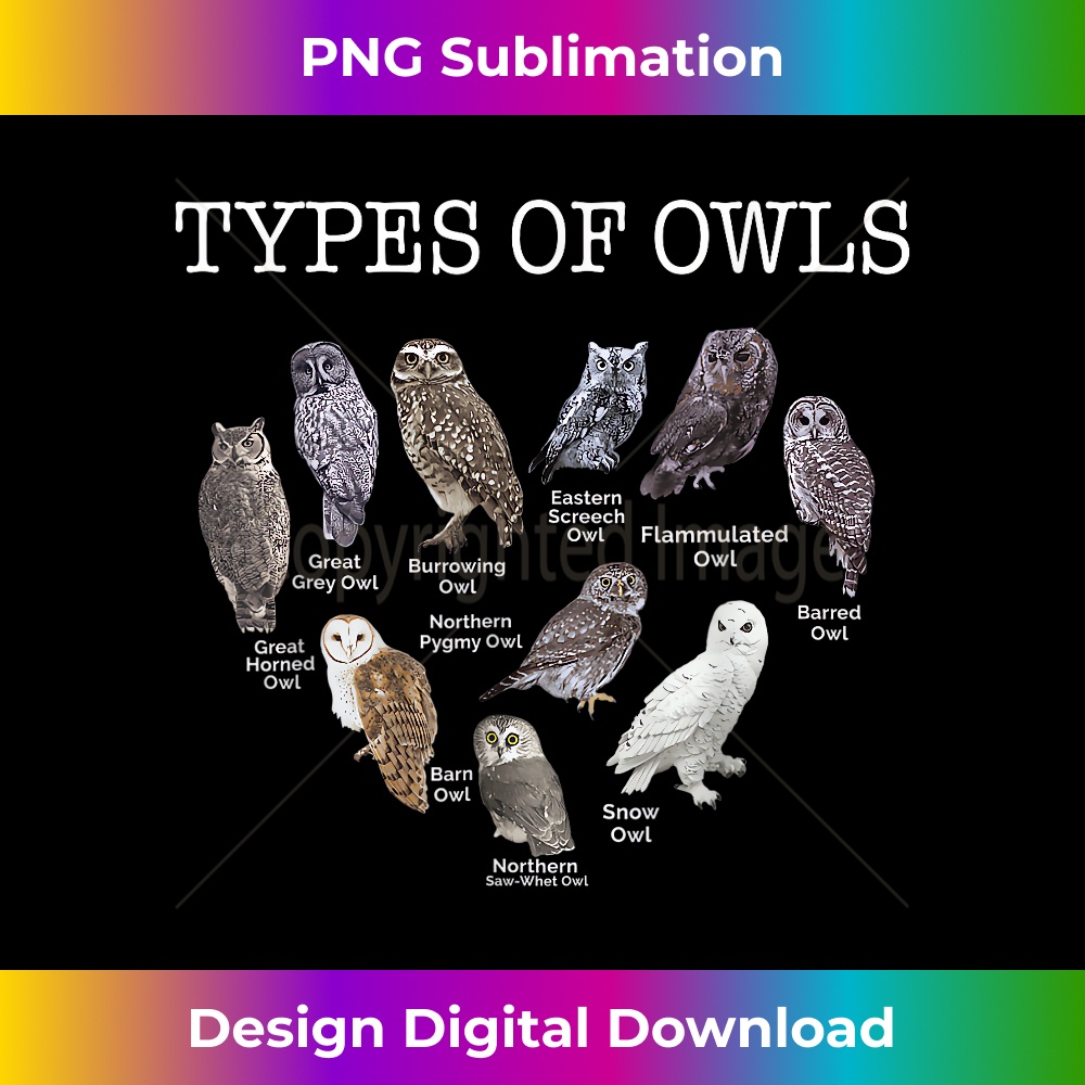 Types of Owls Educational Cute Owl Lover gift men women kids | Inspire ...