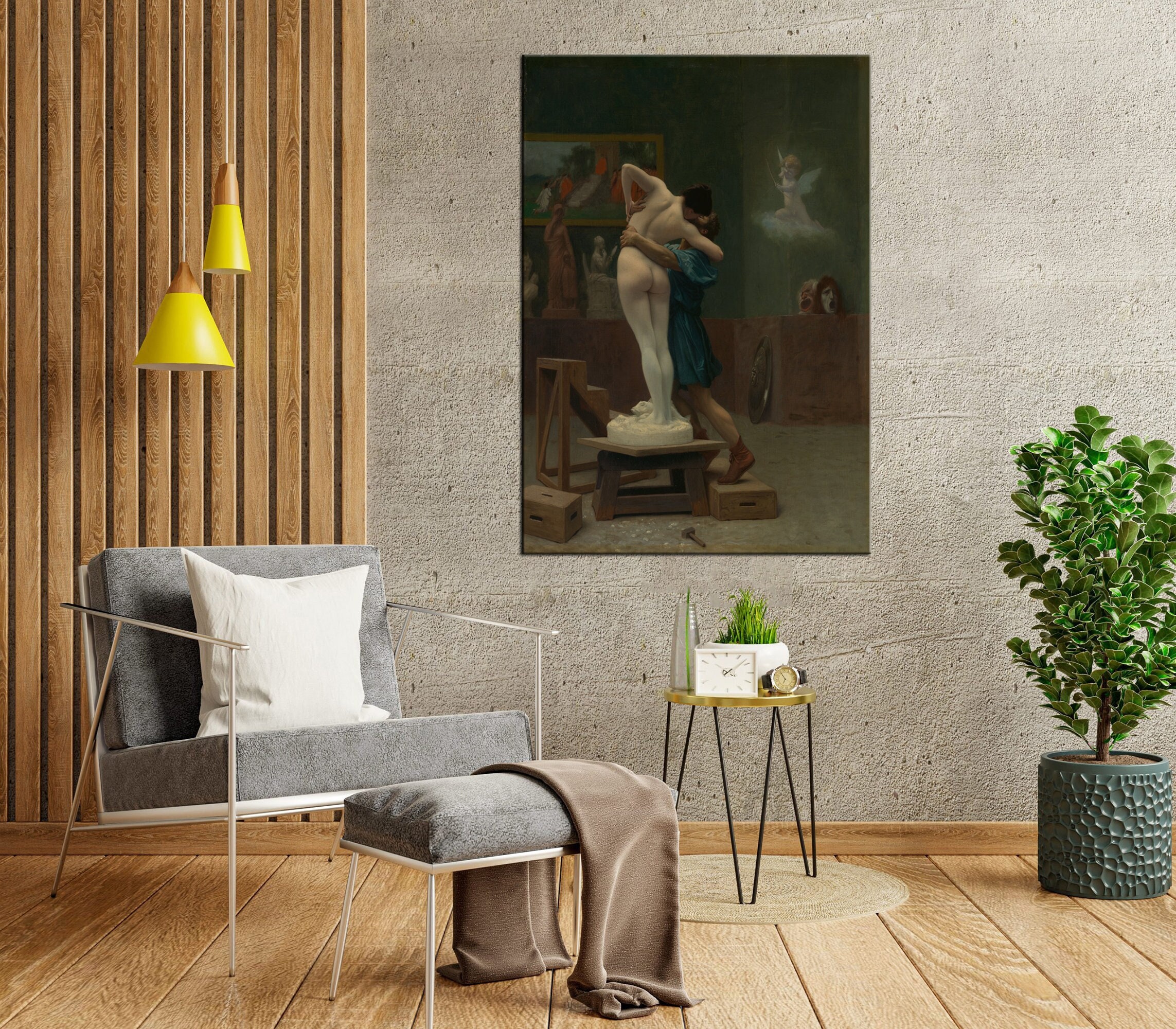 Pygmalion and Galatea by Leon Gerome Canvas Painting, Leon G - Inspire ...