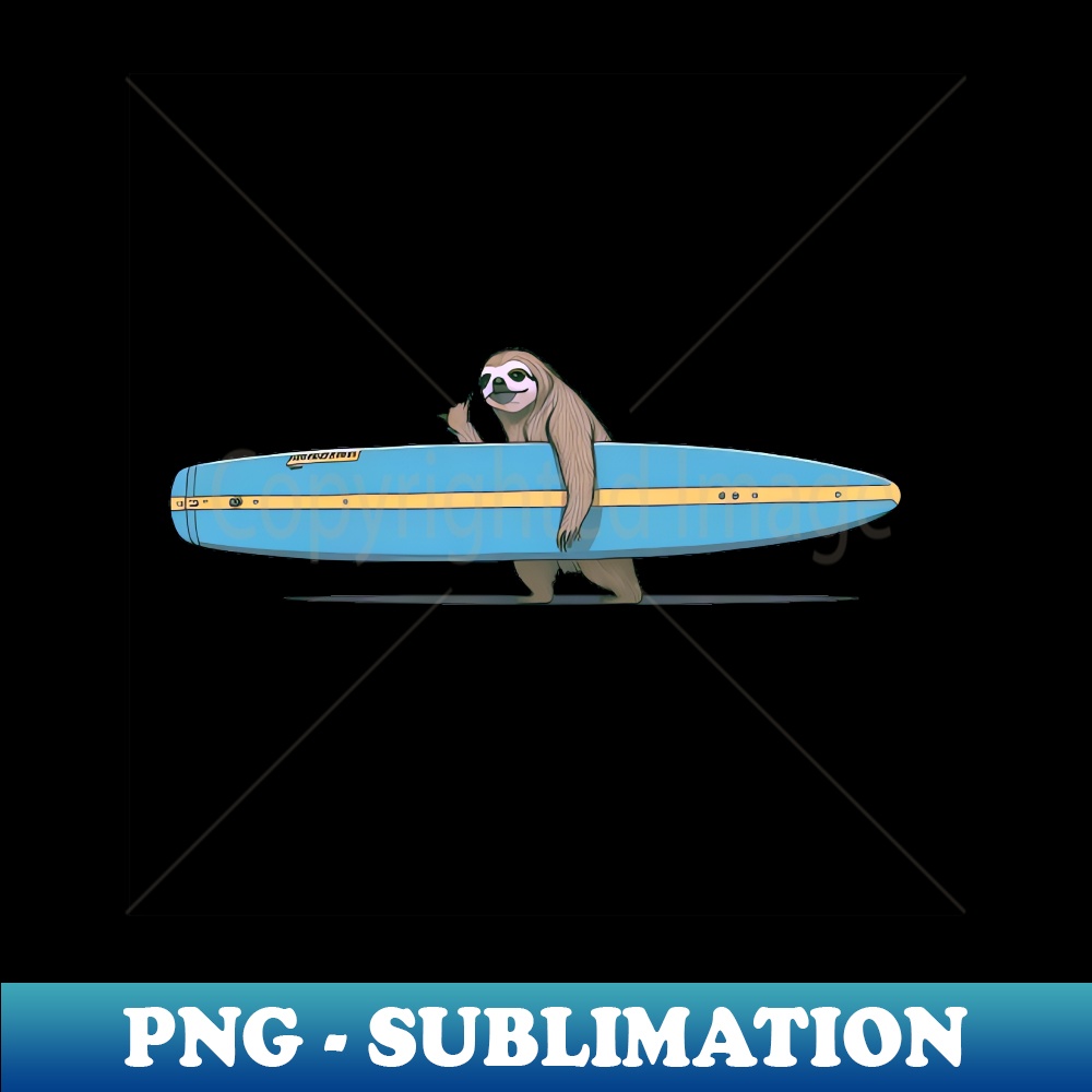 Surfer Sloth and his Surfboard - Professional Sublimation Di | Inspire ...