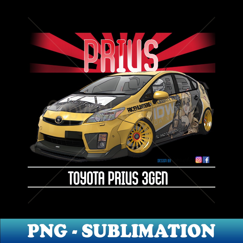 Toyota Prius 2JZ IDW - Exclusive Sublimation Digital File - | Inspire ...