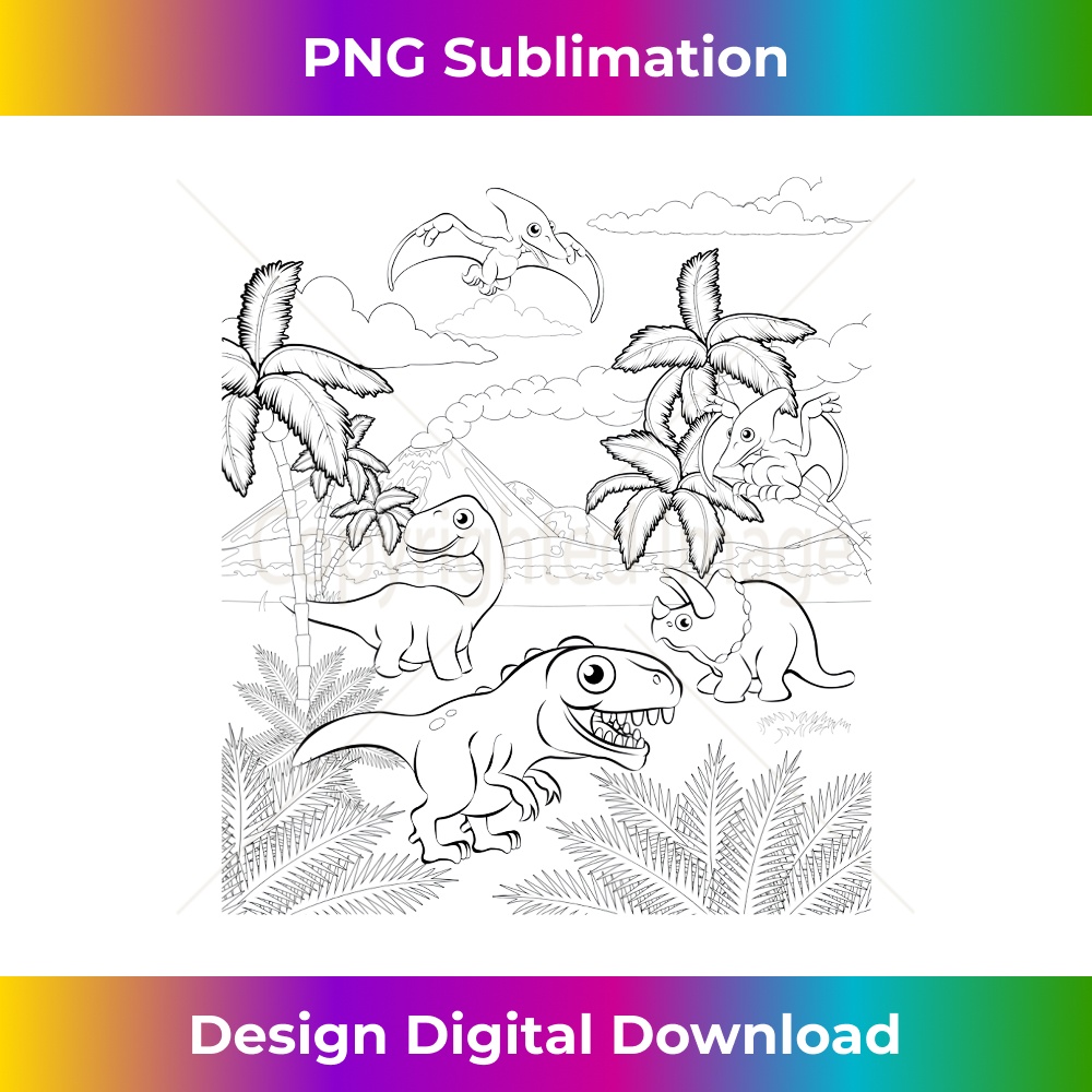 Kids Dinosaur Color In Coloring White s For Kids Toddlers - | Inspire ...