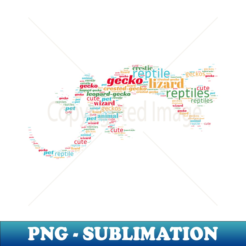 Leopard Gecko word cloud Lizard Reptile design - High-Quali | Inspire Uplift