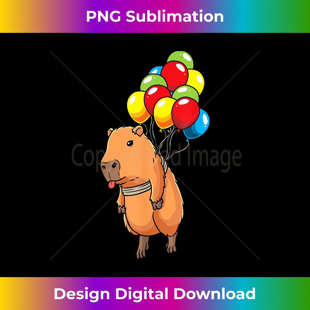 Capybara Giant Cavy Rodent With Balloons Capybara - Edgy Sub | Inspire ...