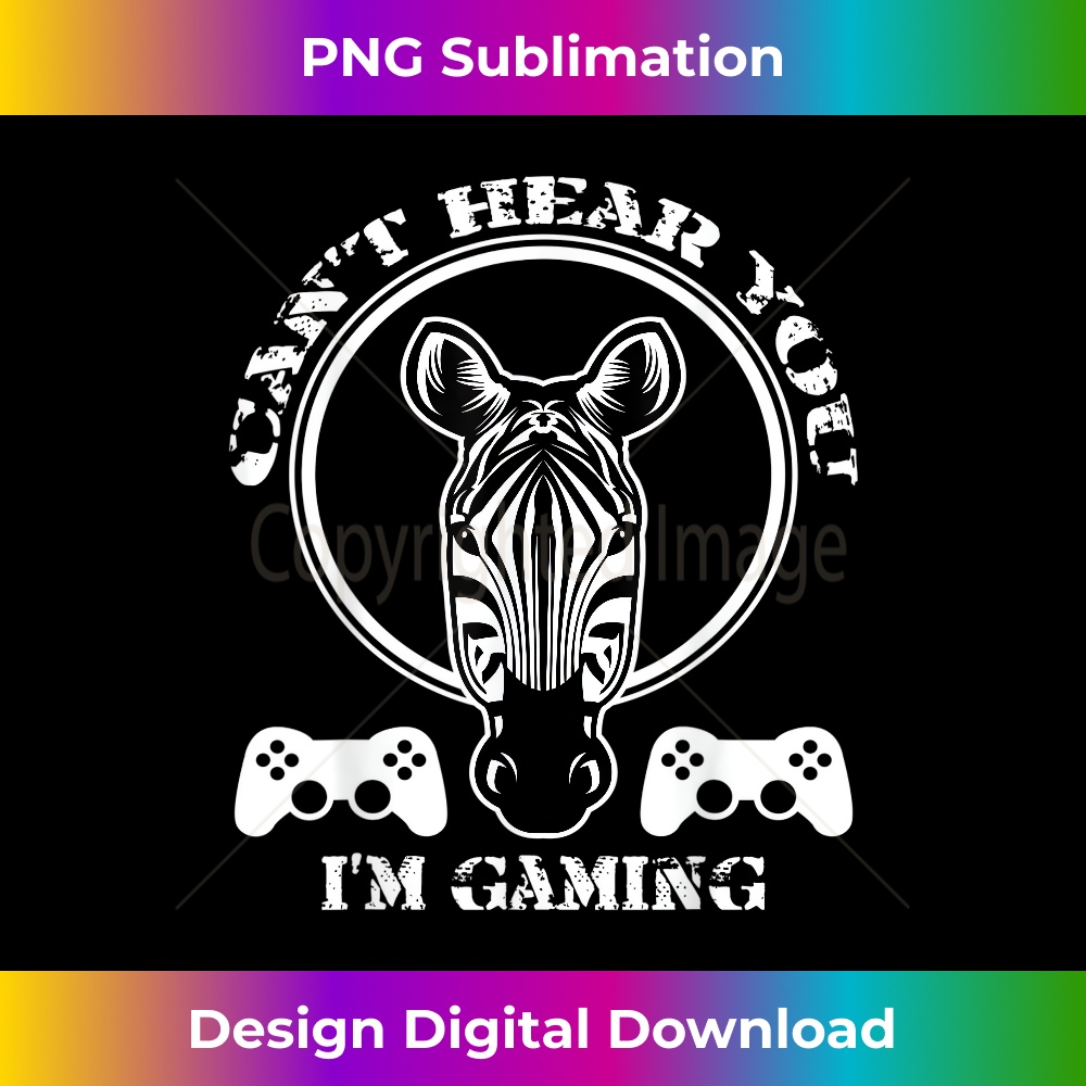 Zebra Gamer Can't Hear You I'm Gaming Zebra Gamer Kids - Del - Inspire ...