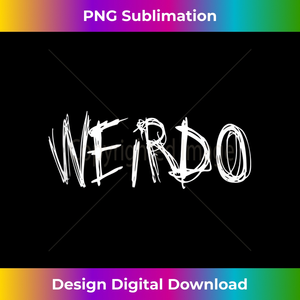 WEIRDO Emo Funny Goth Heavy Metal Kawaii Weird Gift Tank Top | Inspire ...