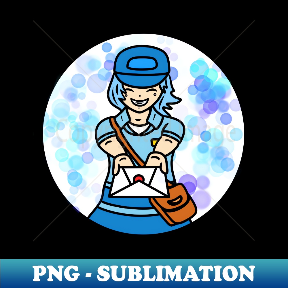 Cute mail lady - PNG Sublimation Digital Download - Create w | Inspire ...
