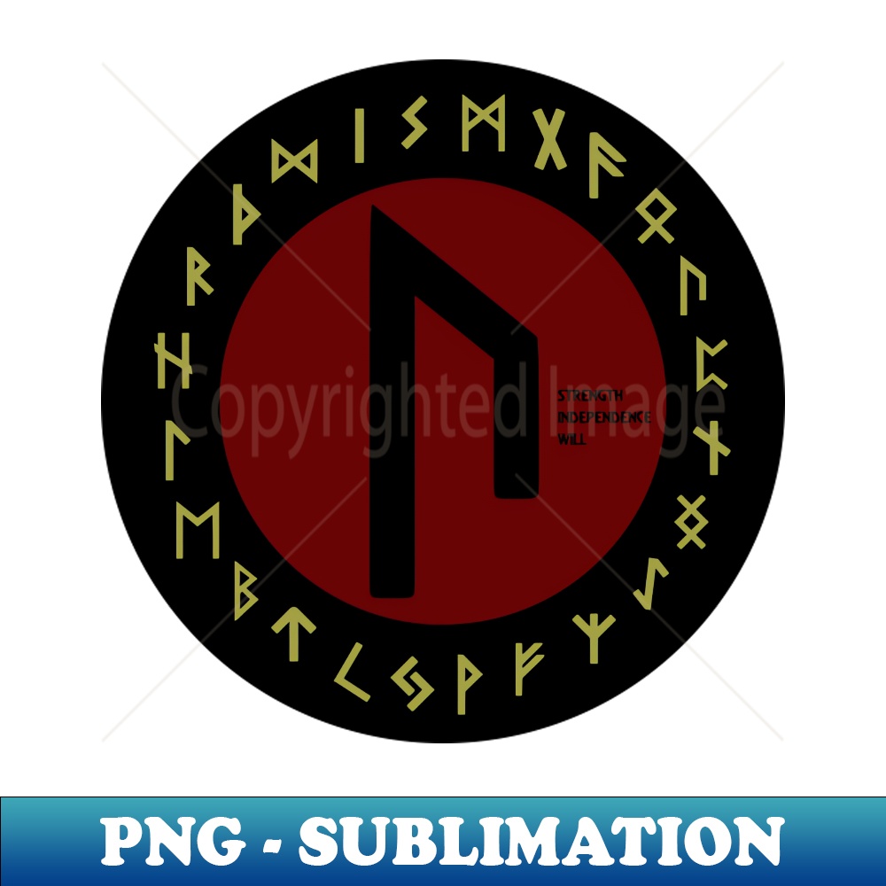 Red Uruz Futhark Rune Symbol - Creative Sublimation PNG Down | Inspire ...