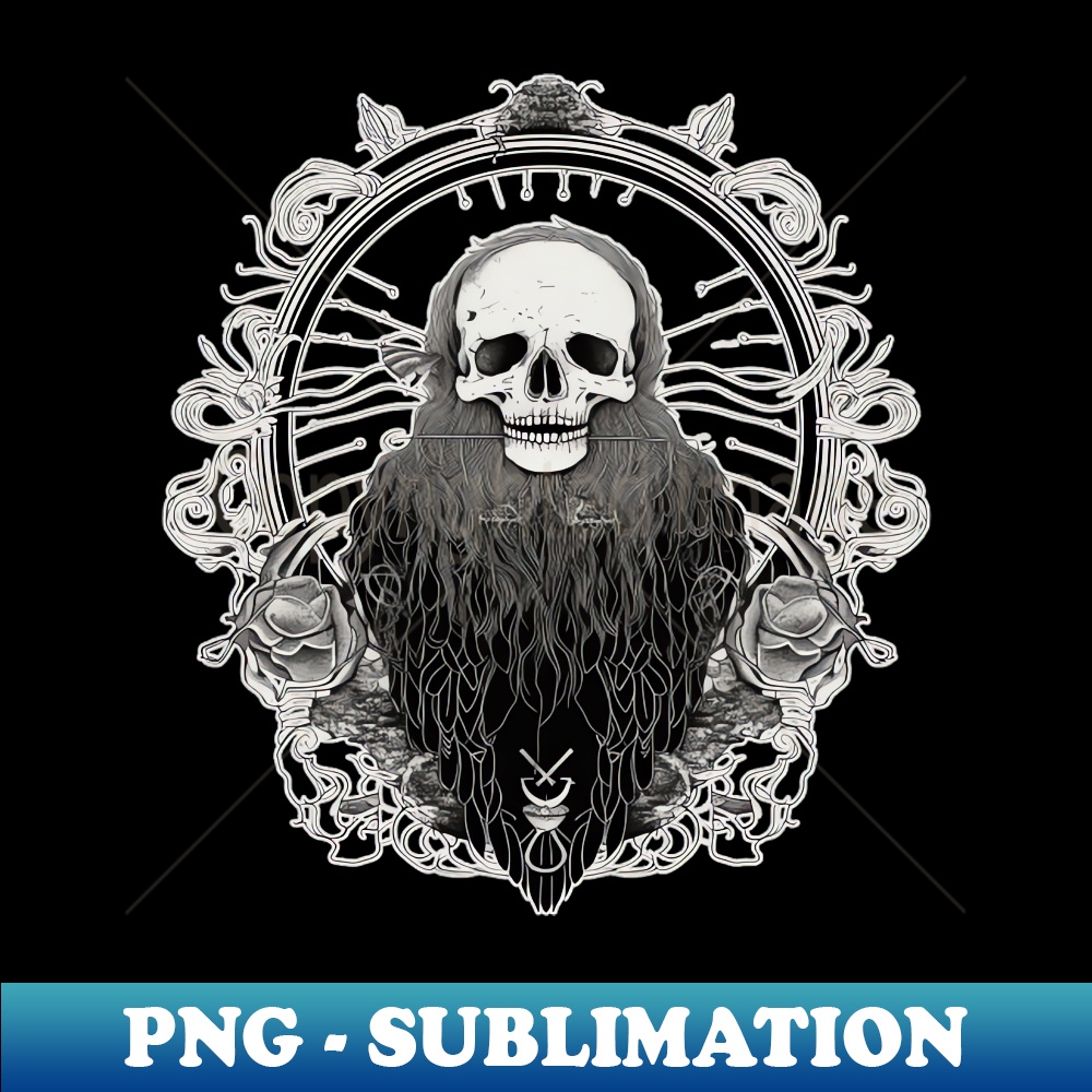 Ethereal Shaman Skull in Ornate Floral Frame - Necronomicon | Inspire ...