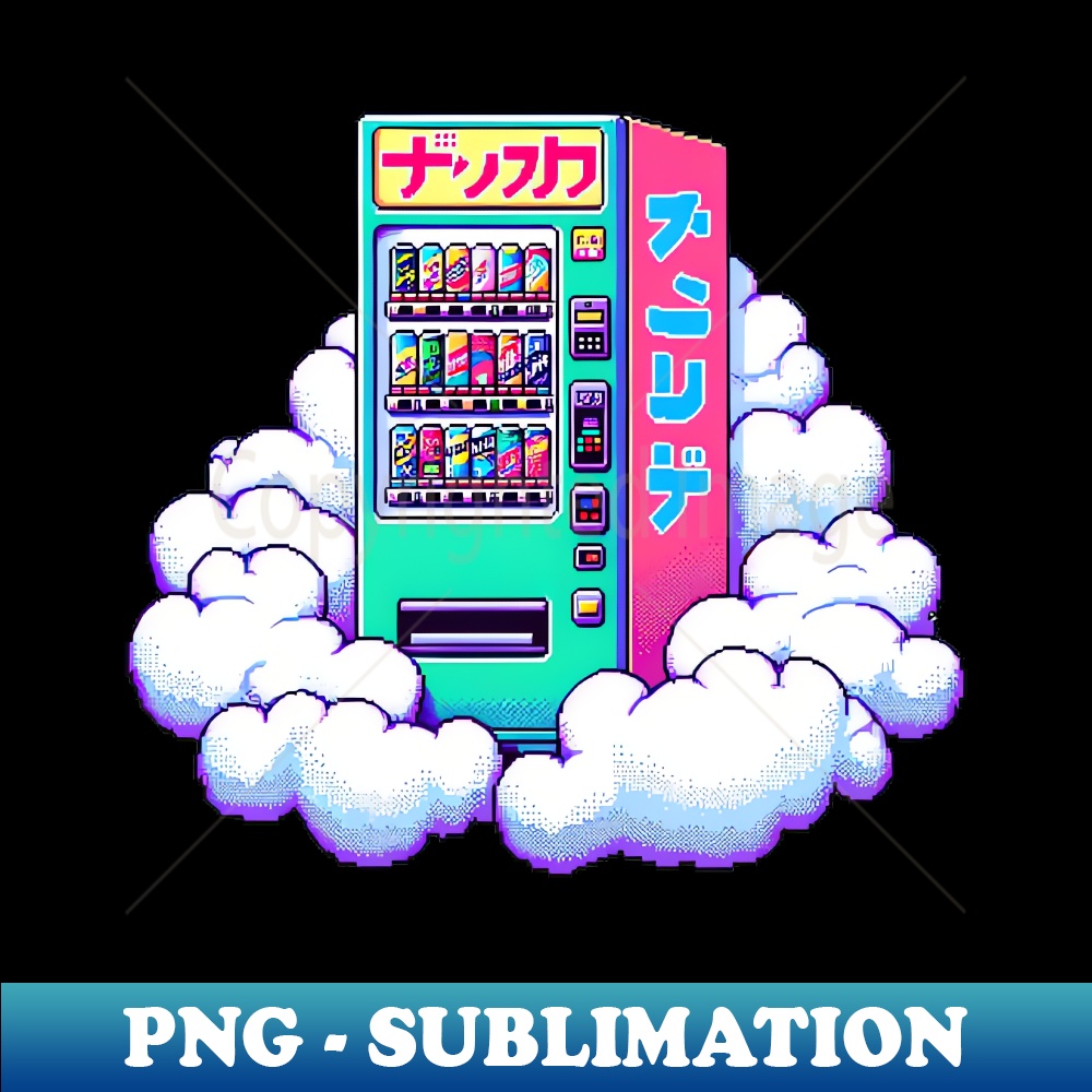 Pixel Art Vaporwave Vending Machine - Vintage Sublimation PN | Inspire ...