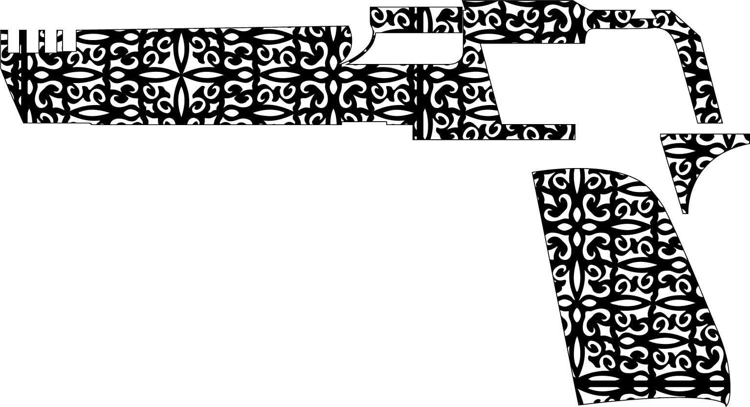 Desert Eagle Hand Gun DESIGN 4Template vector file SVG DXF | Inspire Uplift