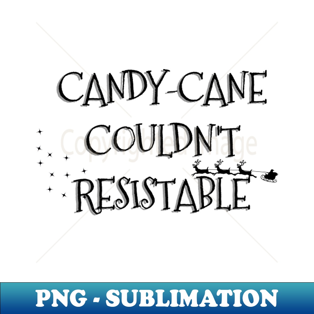 CANDY-CANE COULDNT RESISTABLE Christmas Pun - PNG Transpare | Inspire ...