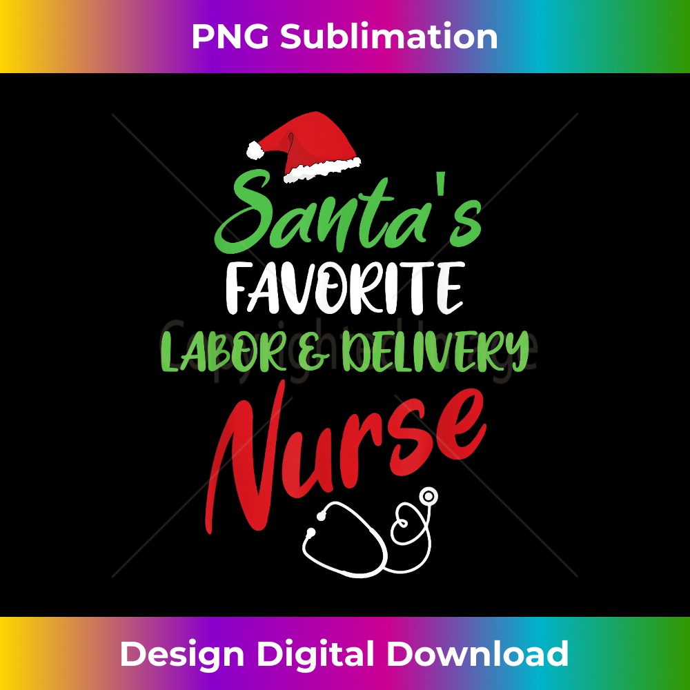 Santa's Favorite Labor & Delivery Nurse Christmas - Classic | Inspire ...