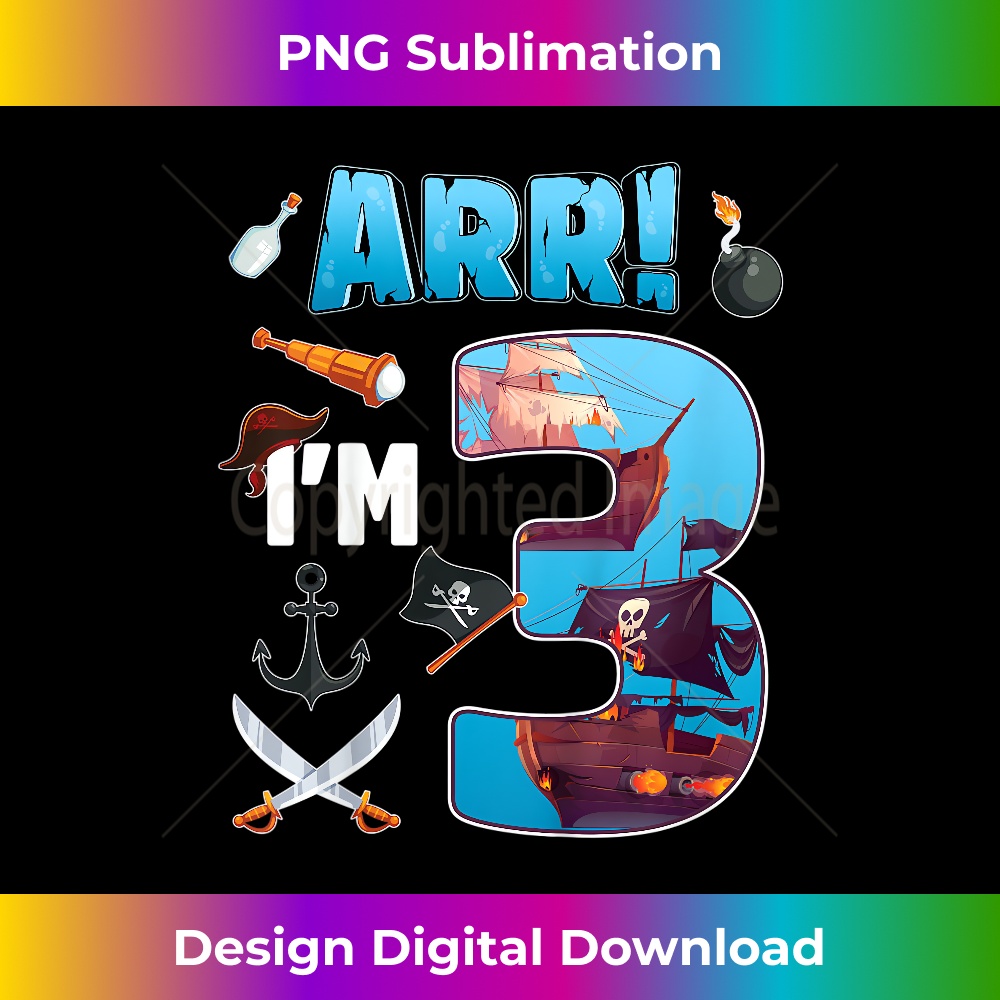 Kids 3 Year Old Pirate B-day Party 3rd Birthday ARR ship Pir | Inspire ...