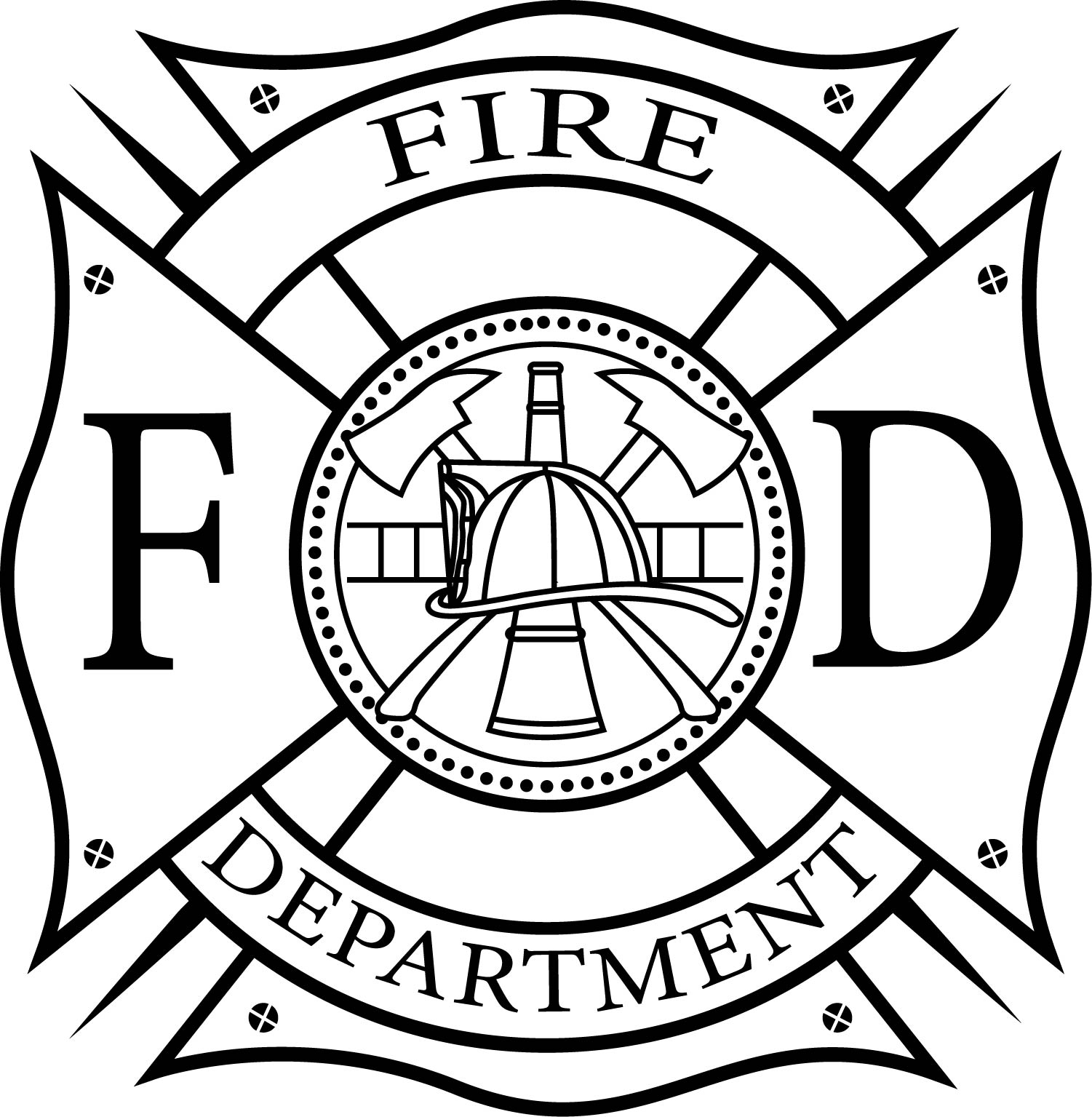 FIRE DEPARTMENT FD BADGE VECTOR FILE SVG DXF EPS PNG JPG FIL | Inspire ...