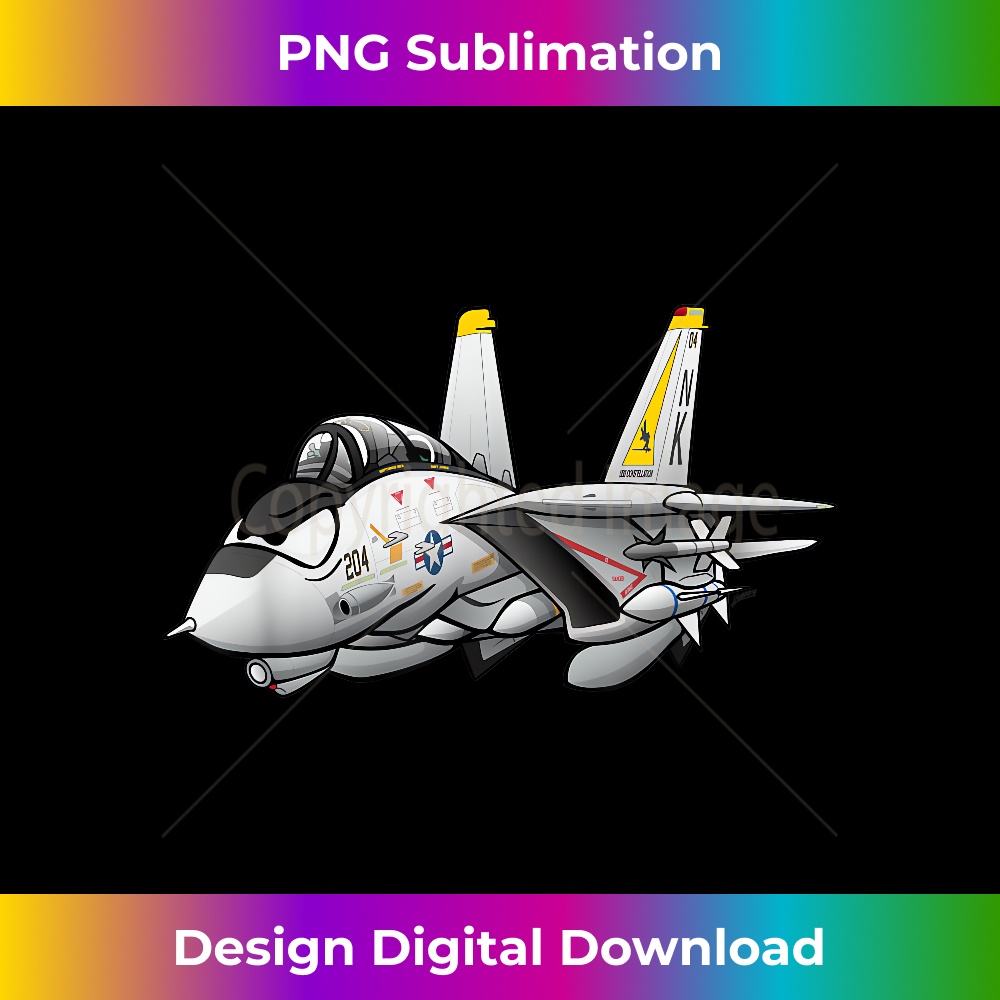 VF-21 F-14 Tomcat Naval Fighter Jet Aircraft Cartoon - Bohem | Inspire ...