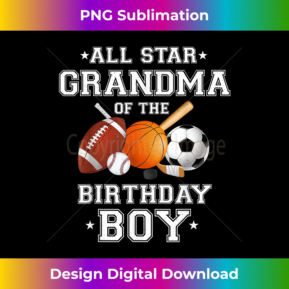 All Star Grandma of The Birthday Boy Sports Gigi Mimi Nana - | Inspire Uplift