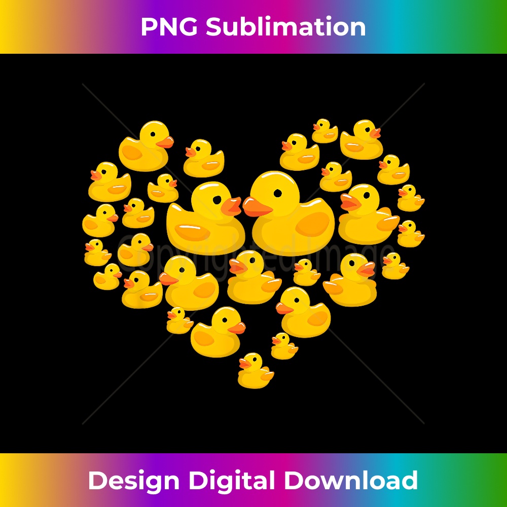 Funny Rubber Duck Gift For Men Women Cool Rubber Ducks Heart | Inspire ...