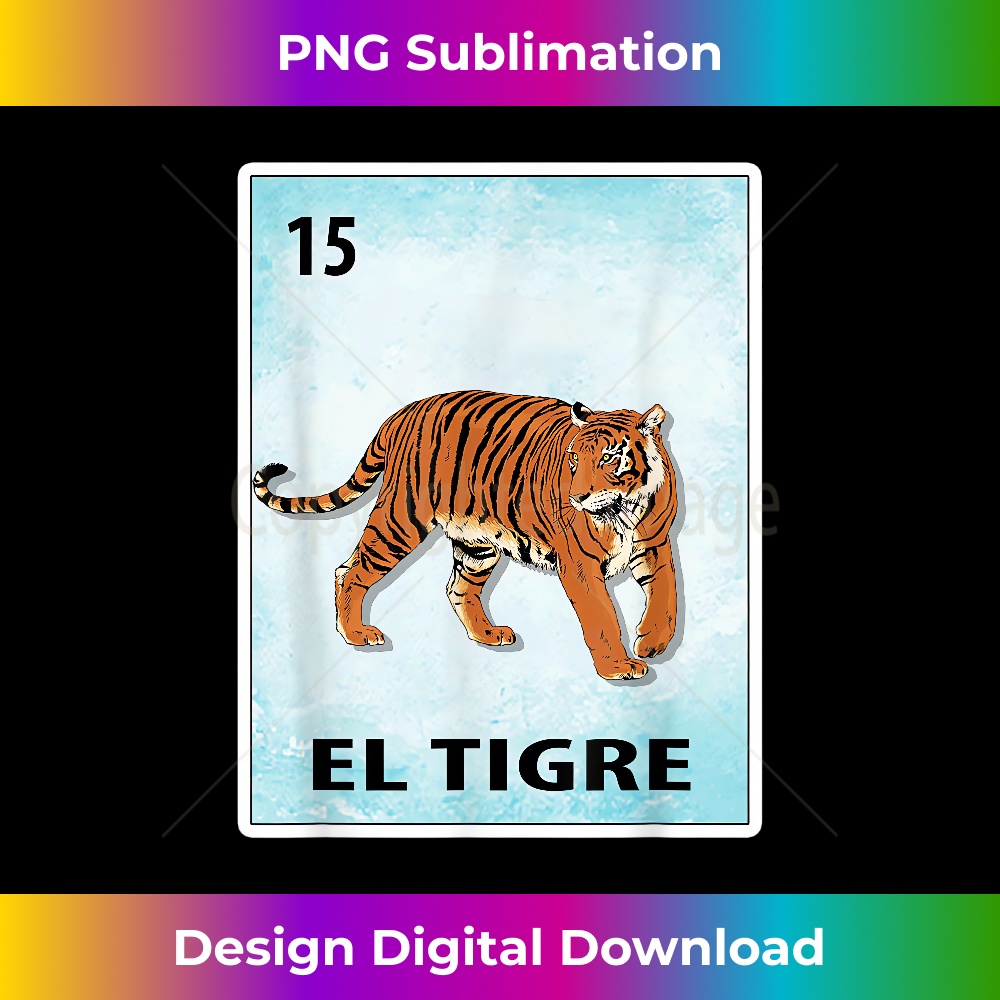El Tigre Mexican Tiger Cards - Sleek Sublimation PNG Downloa | Inspire ...