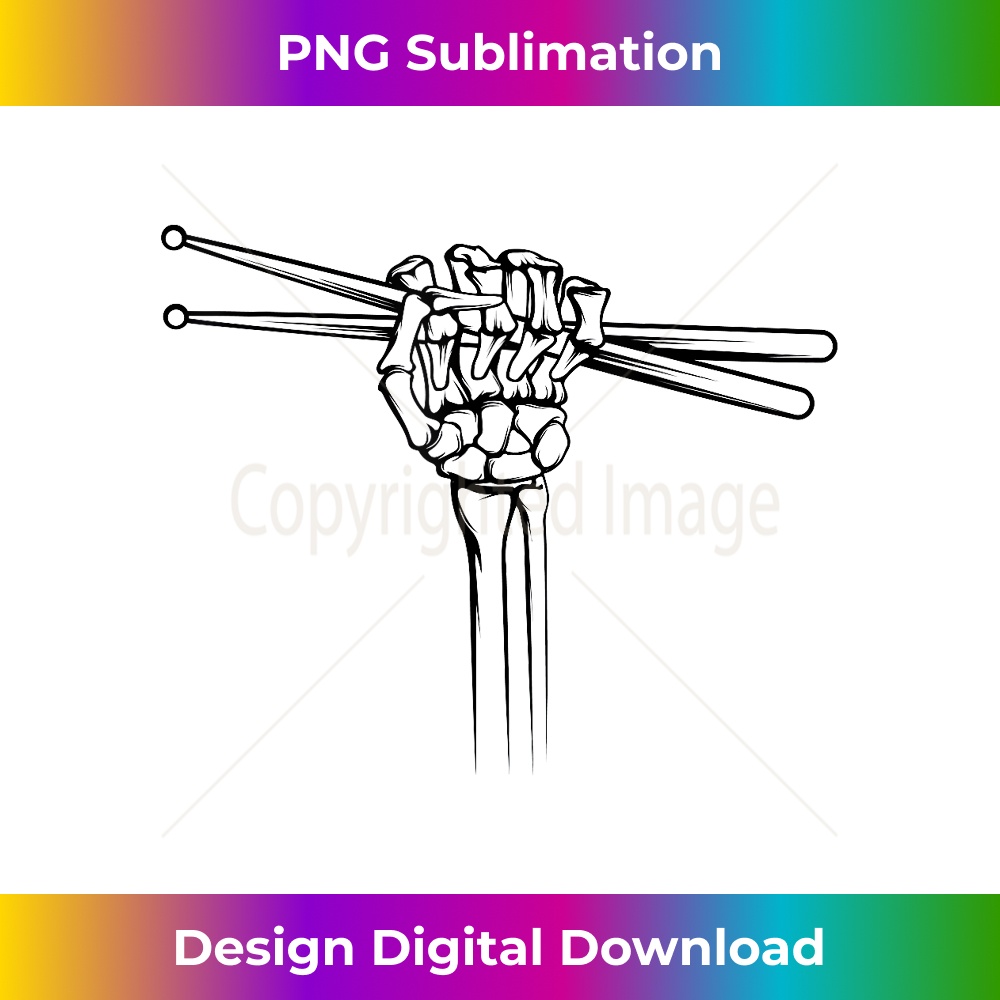 Drummer Drum Sticks Skeleton Hand Horns - Artisanal Sublimat | Inspire ...