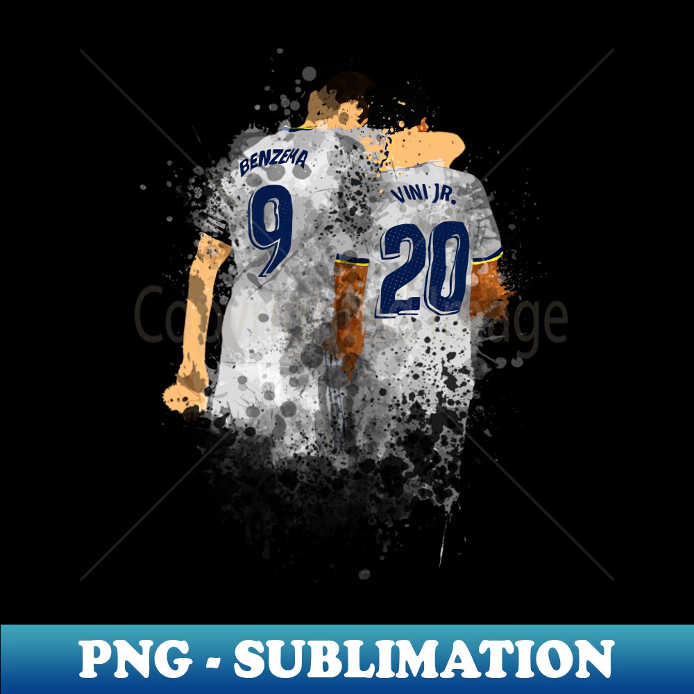 Karim Benzema and Vinicius jrReal Madrid Duo - Artistic Subl | Inspire ...