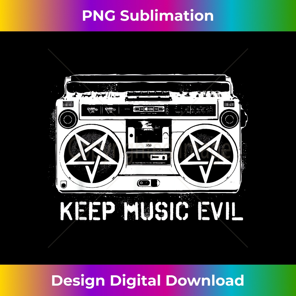 Keep Music Evil Satanic Pentagram Cassette Player - Timeless - Inspire ...