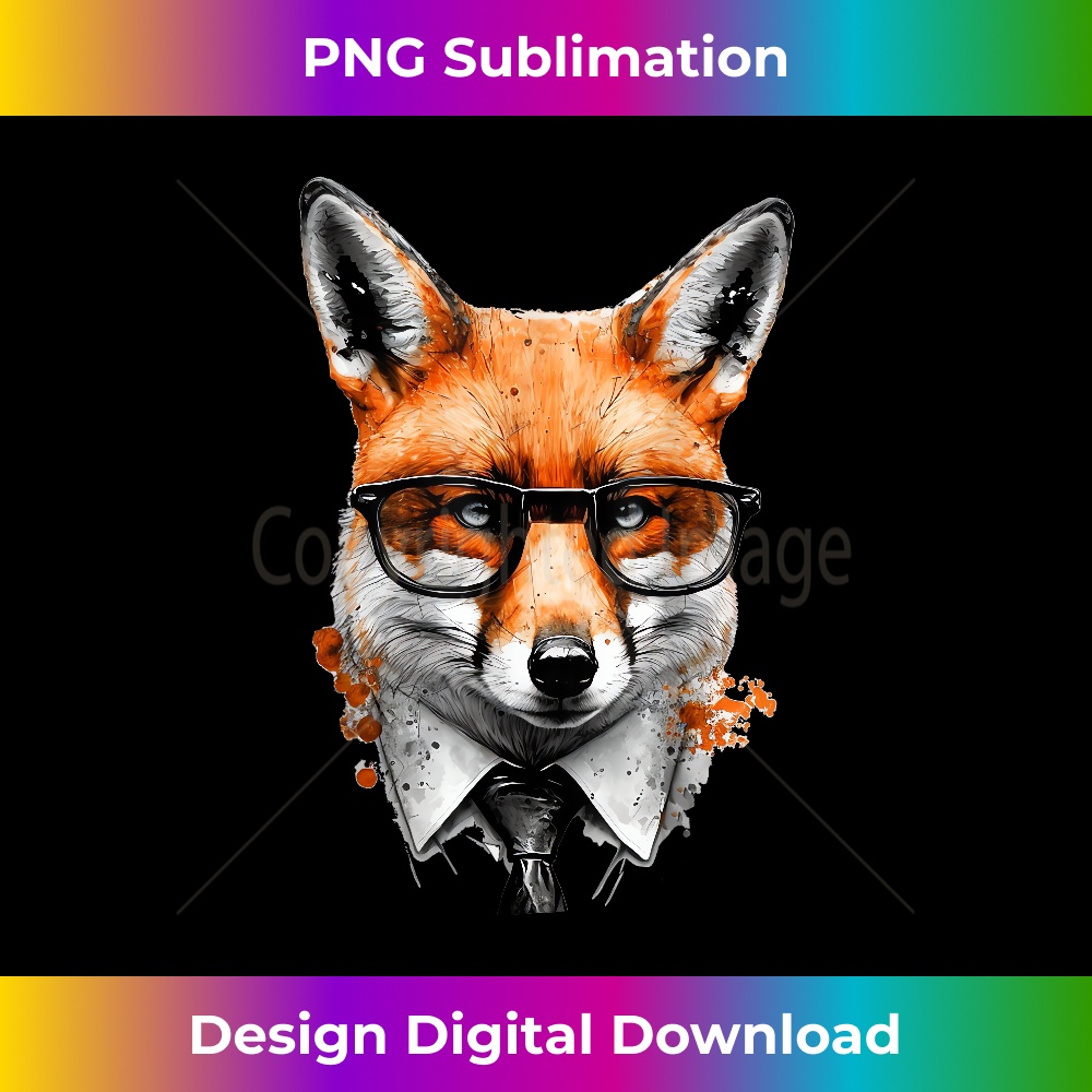 Fox Glasses Office Animal Print Art Fox - Eco-Friendly Subli | Inspire ...