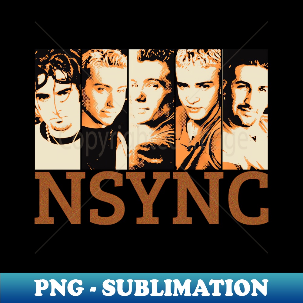 Nsync Vintage Potrait - PNG Transparent Sublimation Design - | Inspire ...