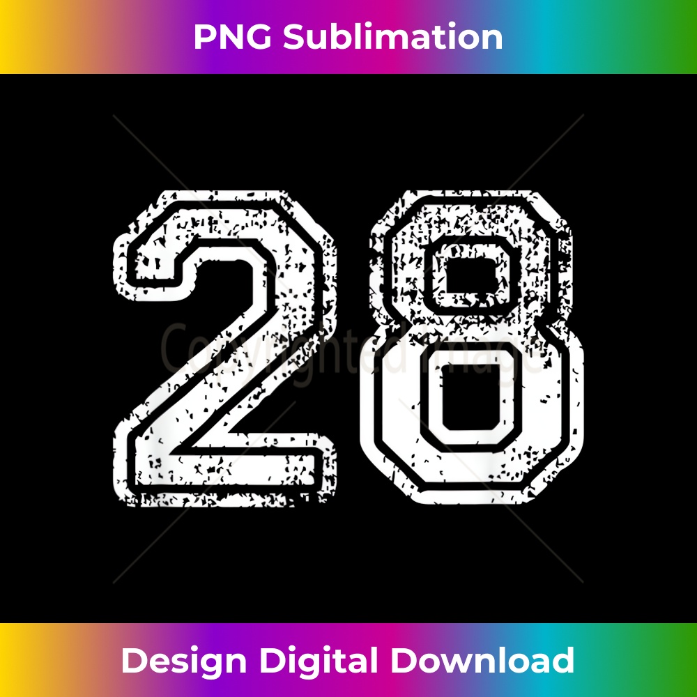 Number 28 Baseball Football Soccer Birthday Gift - Classic S | Inspire ...