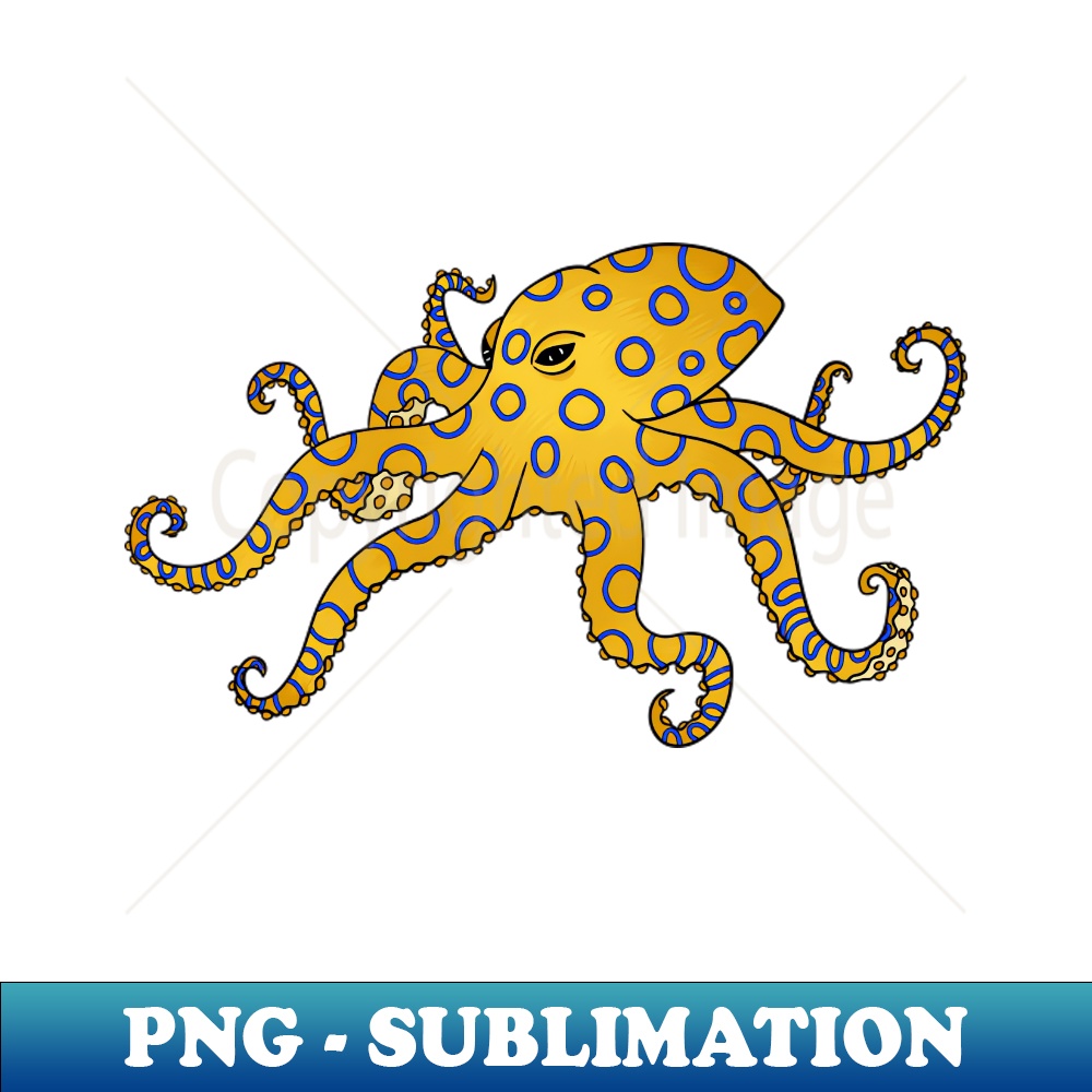 Blue-ringed octopus cartoon illustration - PNG Transparent D | Inspire ...