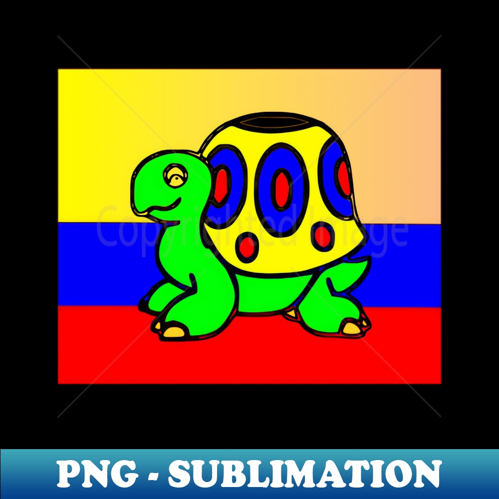 Columbian Turtle - PNG Sublimation Digital Download - Perfec - Inspire ...