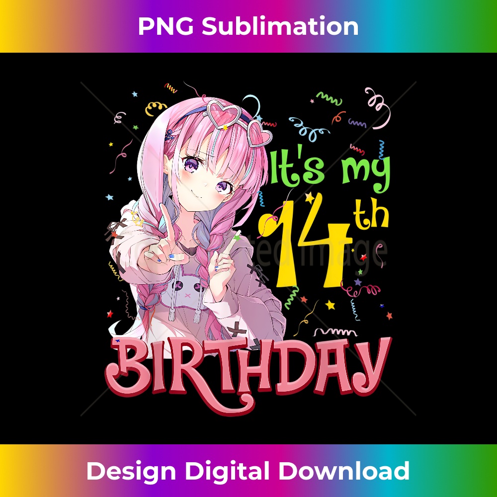 It's My 14th Birthday 14 Year Old Japanese Kawaii Anime Gift - Inspire ...