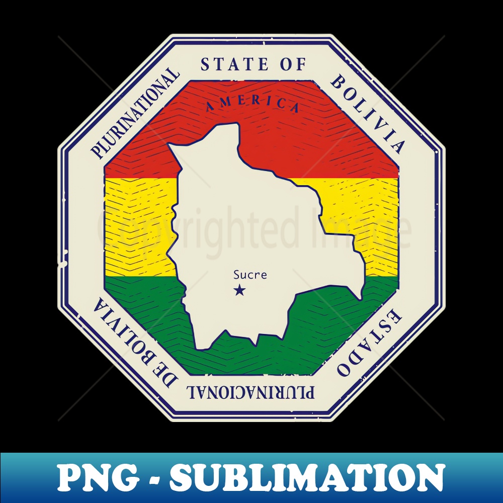 Bolivia map - High-Resolution PNG Sublimation File - Create | Inspire ...