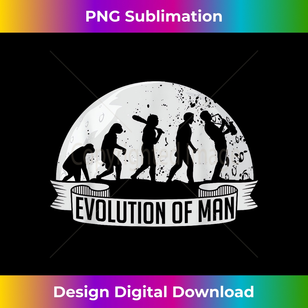 Jazz Musician Evolution Of Man Saxophone - Edgy Sublimation | Inspire ...