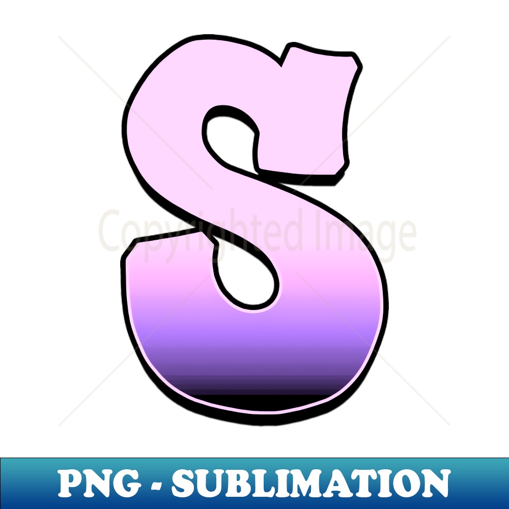 Letter S - Pink fade - Instant PNG Sublimation Download - Un | Inspire ...