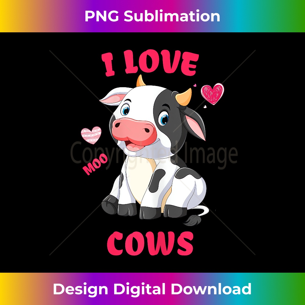 I Love Cows Moo Girl Who Loves Cows Farmer Butcher Gift - In | Inspire ...