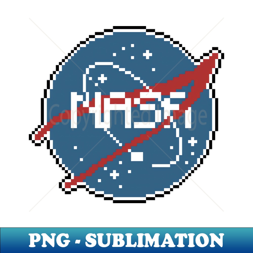 nasa logo pixel art - High-Resolution PNG Sublimation File - - Inspire ...