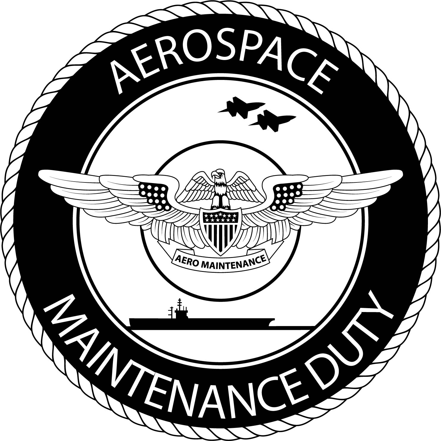 Navy Aerospace Maintenance Insignia Vector File 2 SVG DXF EP | Inspire ...