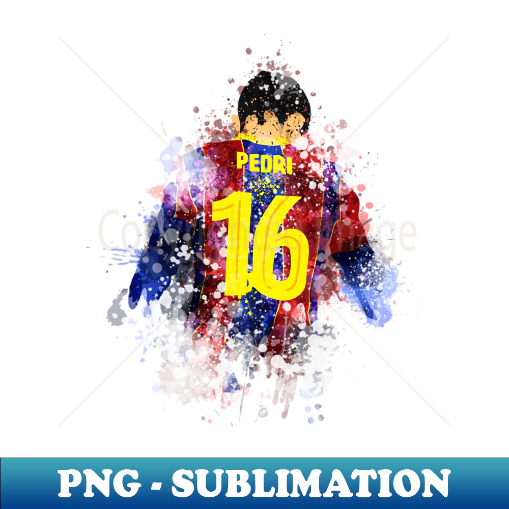 Pedri Barcelona Star - PNG Transparent Sublimation File - Pe - Inspire ...